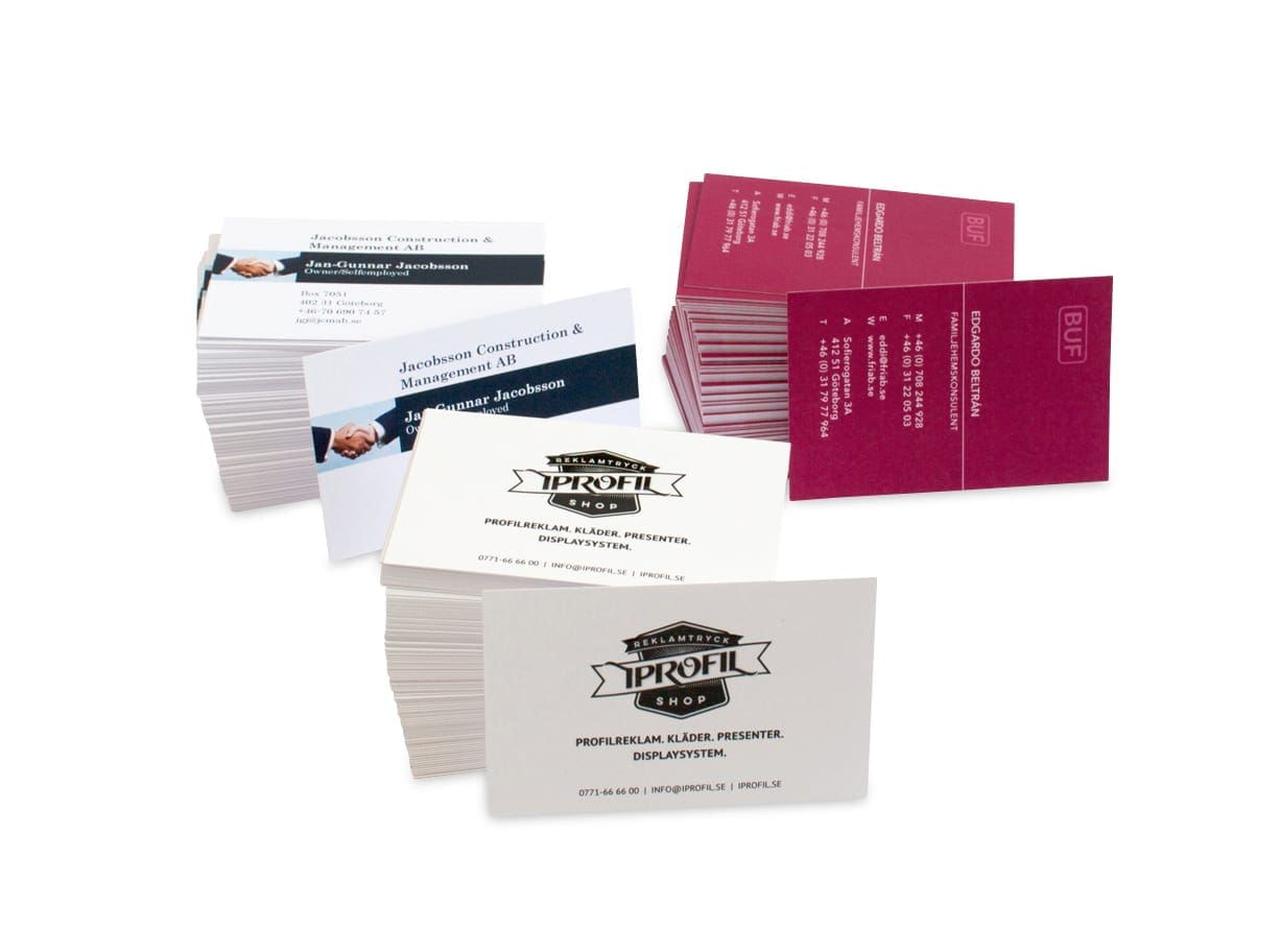Offsettryckta visitkort | Tryckeri Tryckakuten - papperstryck